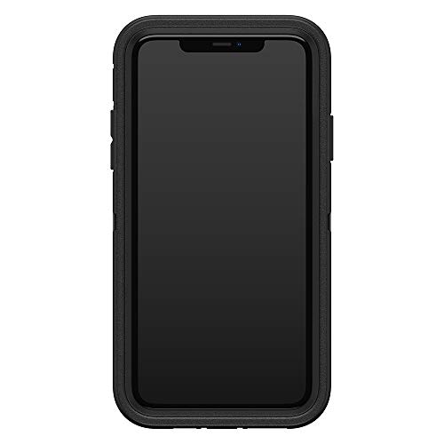 OtterBox iPhone 11 Pro Max Defender Series Case - BLACK, rugged & durable, with port protection, includes holster clip kickstand