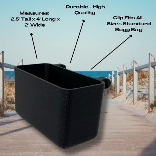 FRESHe BAGLETS – Key Holder – Organizer Compatible with Tote Bags – Tote Bag Charm Accessory – Compatible with Bogg Bags, Simply Southern & Others – Made in USA - Black