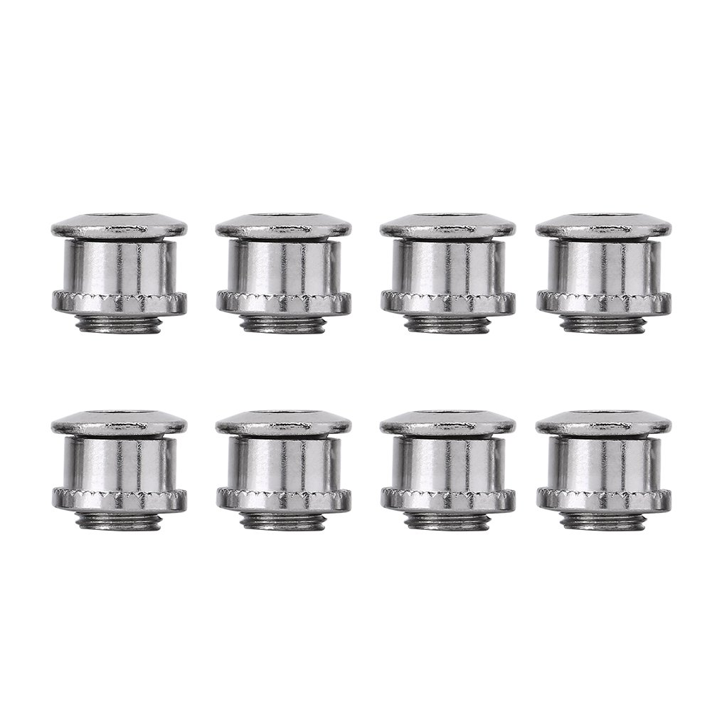 8PCS Bike Crankset Chainwheel Screws Fit,plplaaoo Steel Silver Crankset Screw Nut, 0.5 x 0.4 in Crankset Screw Bolts, Durable Crank Fixing Bolt for Mountain Bike Road Bicycles, bike nuts bike cra