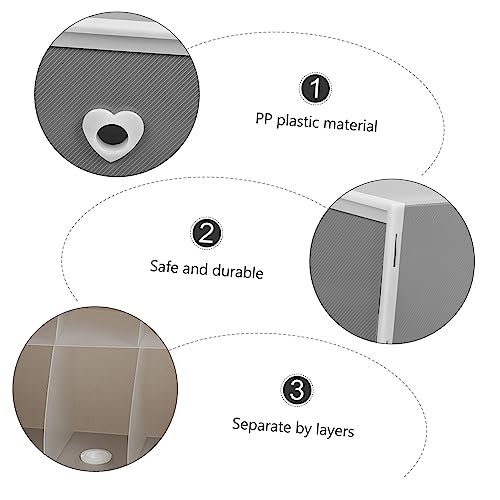 Cabilock Box Underwear Storage Box Clothes Dividers Makeup Organizer Box Makeup Organiser Panty Organizer Cabinet Closet Sock Drawer Organizer Sock Box Household Storage Box Storage Case Pp