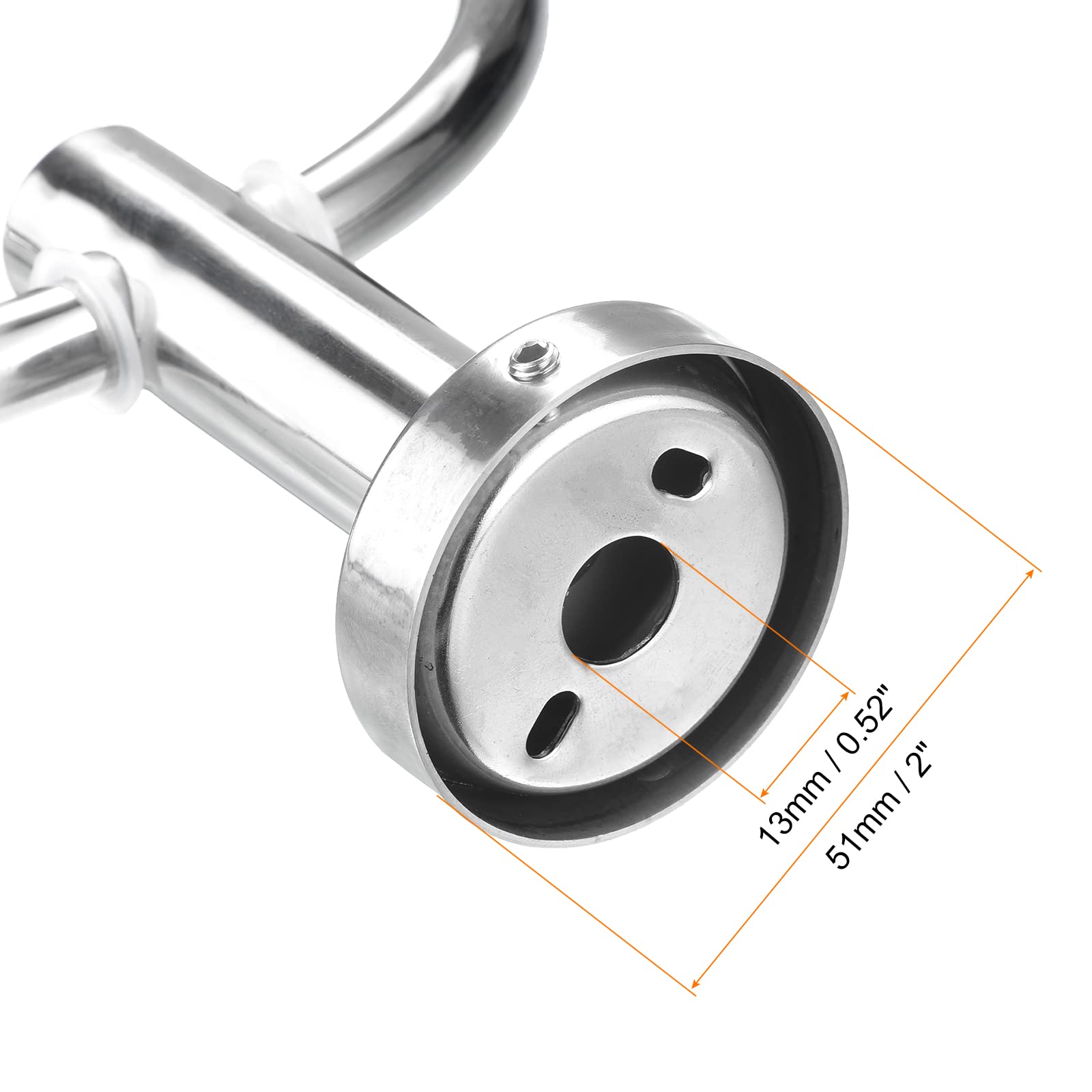 HARFINGTON 304 Stainless Steel Towel Ring Wall Mounted Round Hanging Holder with Screws for Bathroom Kitchen Accessories, Silver Tone