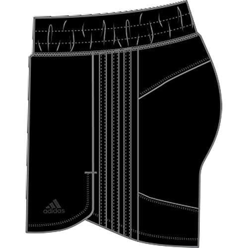 adidas Women's Pacer 3-Stripes Woven Shorts, Black, XX-Large