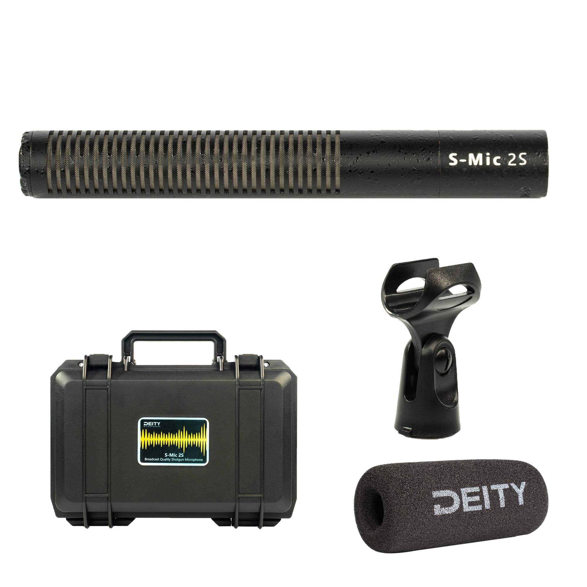Deity S-Mic 2S Super-Cardioid Directional Shotgun Microphone with Clamp for DSLRs, Camcorders, Smartphones, Tablets, Handy Recorders