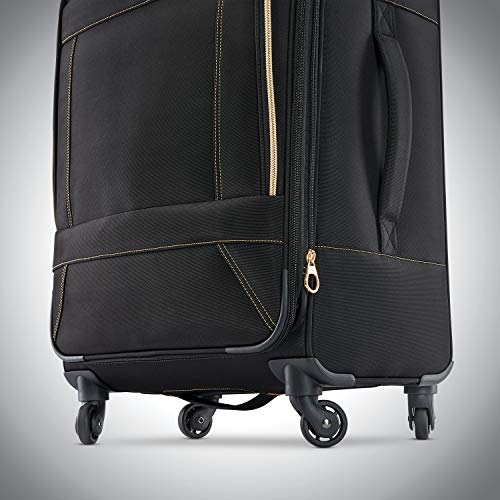 American Tourister Belle Voyage Softside Luggage with Spinner Wheels, Black, Carry-On 21-Inch