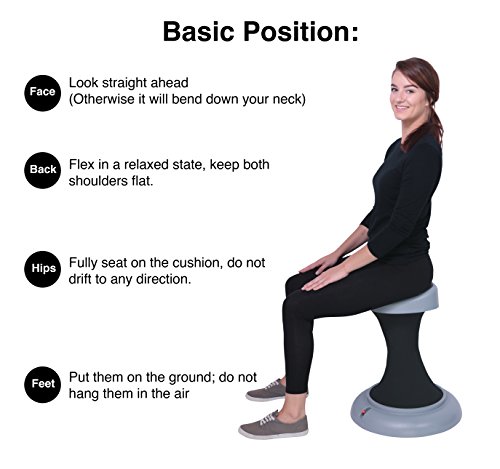Fotolux EZ Hula Exercise Chair, Black Base