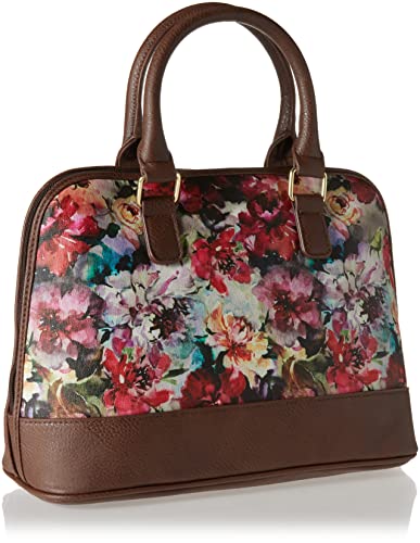 Bueno of California Classic Double Handle Satchel, Watercolor
