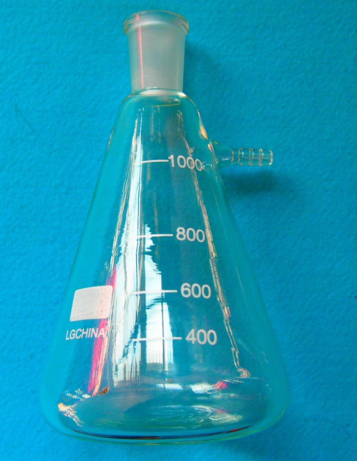 Deschem 1000ml,24/40,Glass Filter Suction Flask,1L Lab Filtration Bottle