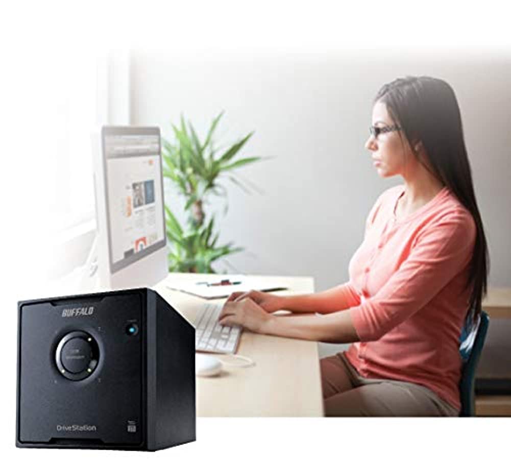 BUFFALO DriveStation Quad 4-Bay 24TB (4x6TB) TAA Desktop External Hard Drive USB 3.2