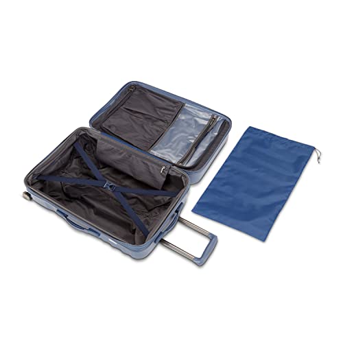 AMERICAN TOURISTER Cascade Hardside Expandable Luggage Wheels, Slate Blue, 20-Inch Spinner