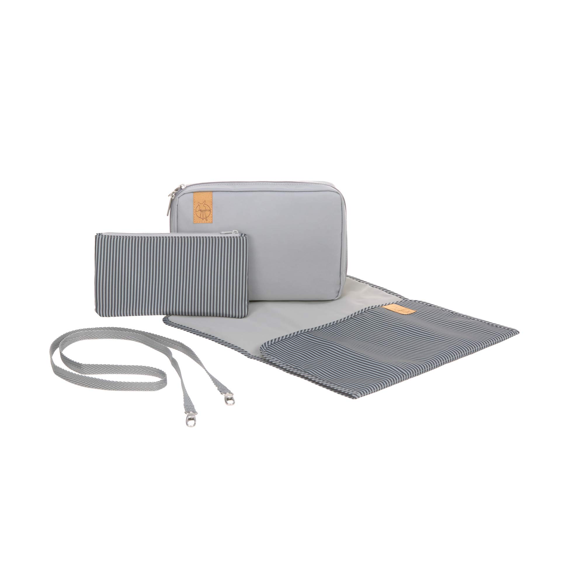 Lassig Tyve Diaper Clutch, Light Grey