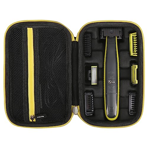 Aproca Hard Travel Storage Case Compatible with Philips Norelco OneBlade Face + Body Hybrid Electric Trimmer and Shaver QP2630/70 QP2630/72 (Black)