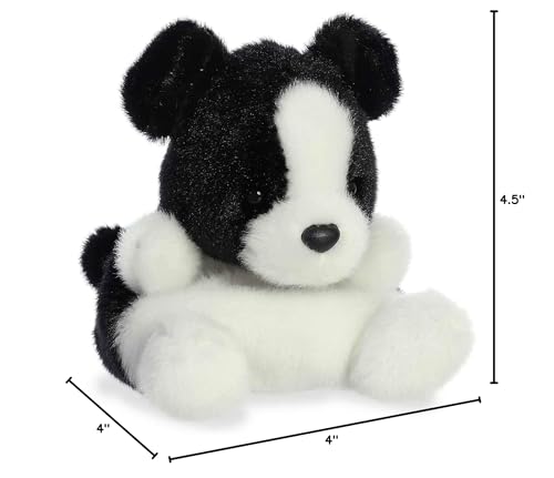 Aurora® Adorable Palm Pals™ Brody Collie™ Stuffed Animal - Pocket-Sized Play - Collectable Fun - Black 5 Inches