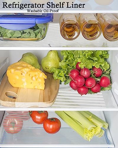Cabinet Drawer Shelf Liners Non Adhesive 14 Inch Wide X 20 Ft Non Slip Waterproof Kitchen Cupboard Pantry Mat Washable Refrigerator Shelf Liners Bathroom Drawer Protector Liner