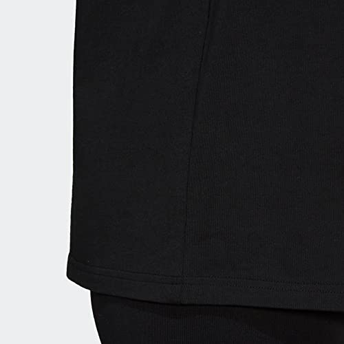 adidas Women's Essentials Logo Boyfriend Tee, Black/White, Small
