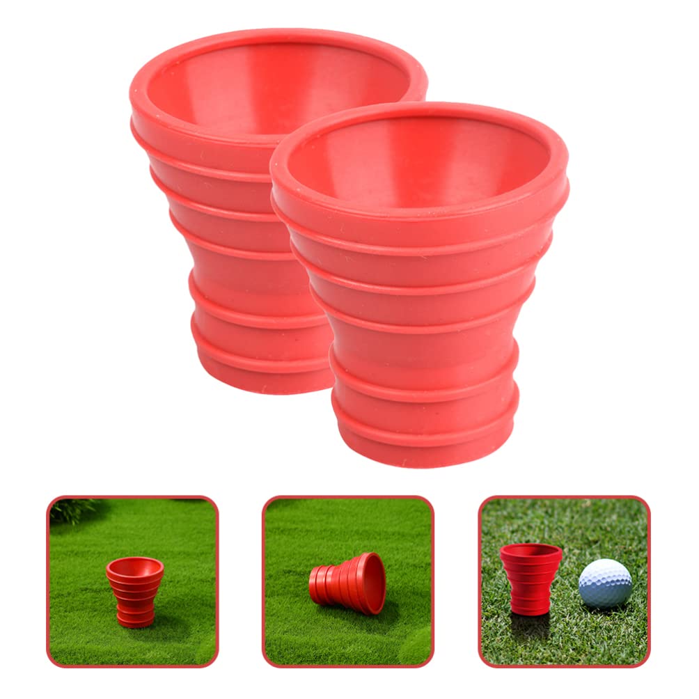 ARTIBETTER 2pcs Golf Mini Pick Golf Pickup Tool Putter Pick up Golf Retriever Tool Putter Grip Tool Parts Golf Balls Grabber Golf Screws Tool Part Golf Picker Rubber Golf Stuff Replaceable
