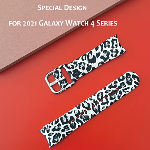 Arsfit Fancy Bands Compatible for Samsung Galaxy Watch 6/ Galaxy Watch 5 40mm 44mm 43mm 45mm 47mm / Galaxy Watch 4 40mm 44mm / Watch 4 Classic 42mm 46mm Band, Print Silicone Pattern Replacement Strap for Women Men Ladies Girls