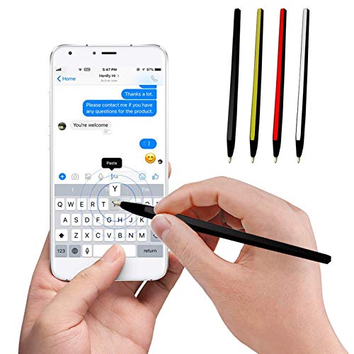 CactusAngui Touch Screens Stylus Pens, Soft Nib Capacitive Touch Screen Stylus Pencil Mobile Phone Tablet Accessory Compatible with Laptop Kindle ipad iPhone Samsung - Red