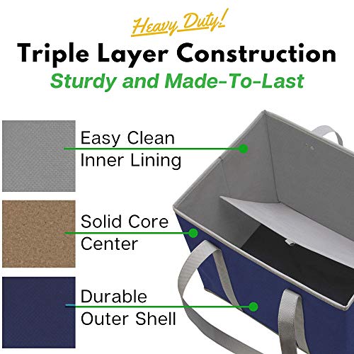 Creative Green Life Premium Quality Tote Bag Bundle (7-Bags) β Includes 3 Reusable Box Bags and 4 Moving Bags