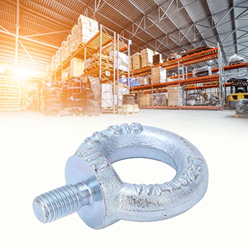 ANBID 5Pcs Lifting Shoulder Eye, White Zinc Steel Lifting Threaded Eyebolt for Industrial Use M16 (Color : M10)