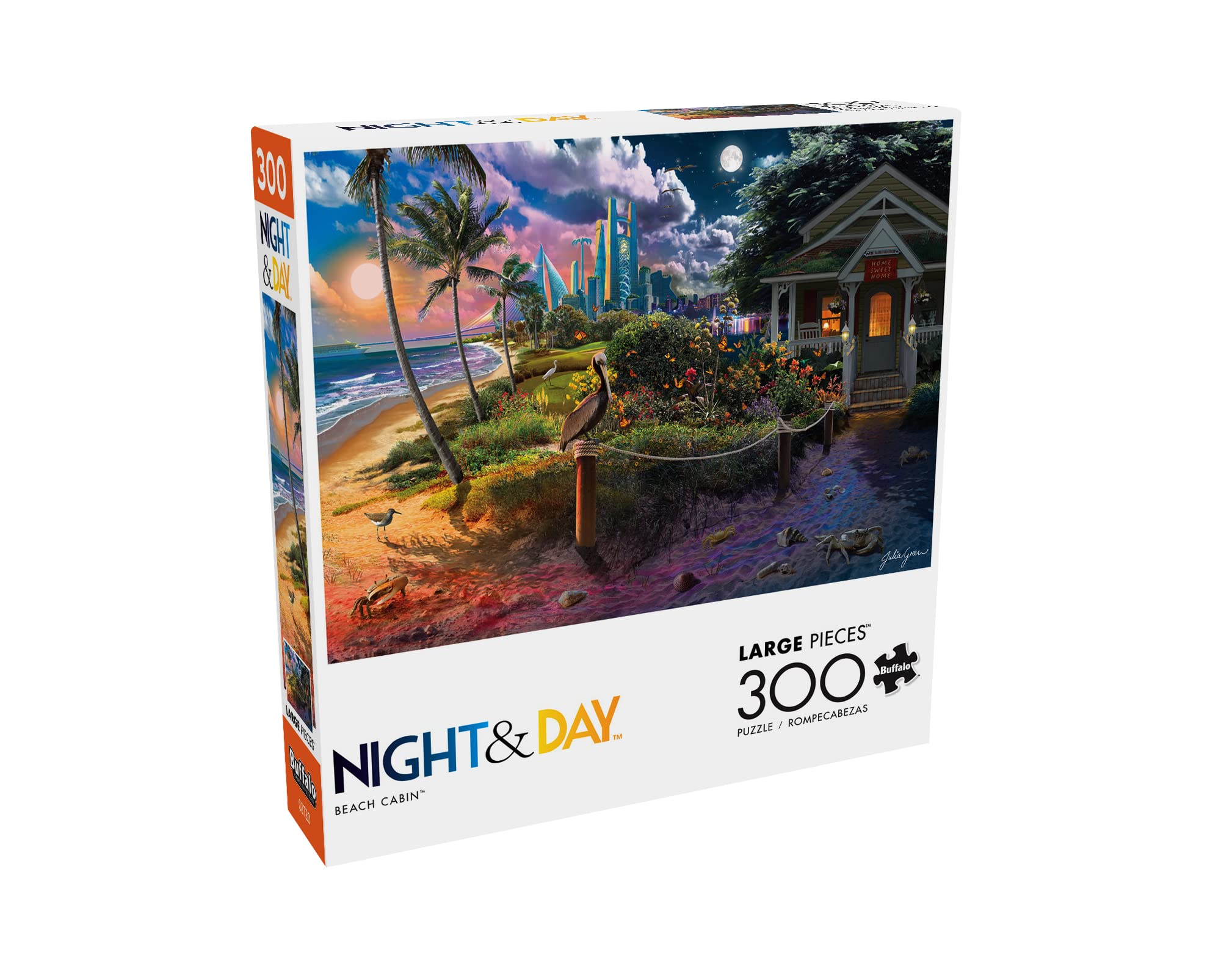 Buffalo Games - Beach Cabin - 300 Large Piece Jigsaw Puzzle