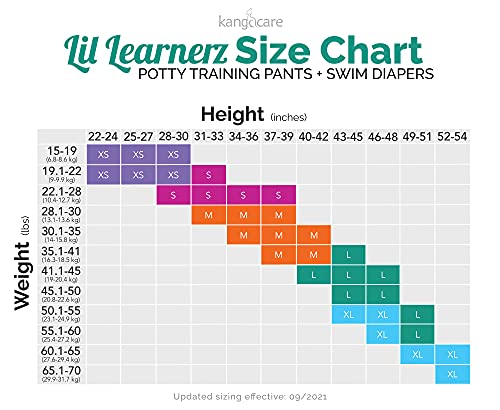Kanga Care Lil Learnerz Reusable Toilet Training Pants (Medium - Clyde & Platinum)