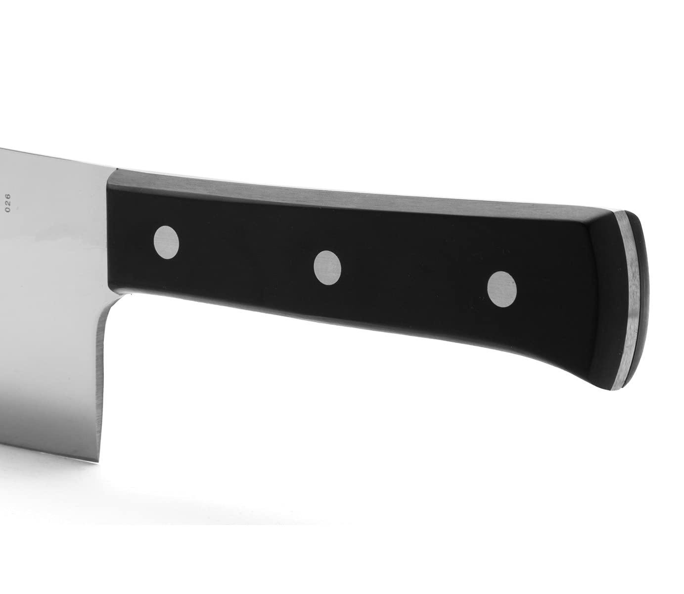 Arcos Cleaver Knife 6 Inch Nitrum Stainless Steel and 160 mm blade. 477 gr. Professional Knife for Boning. Ergonomic Polyoxymethylene POM Handle. Series Universal. Color Black