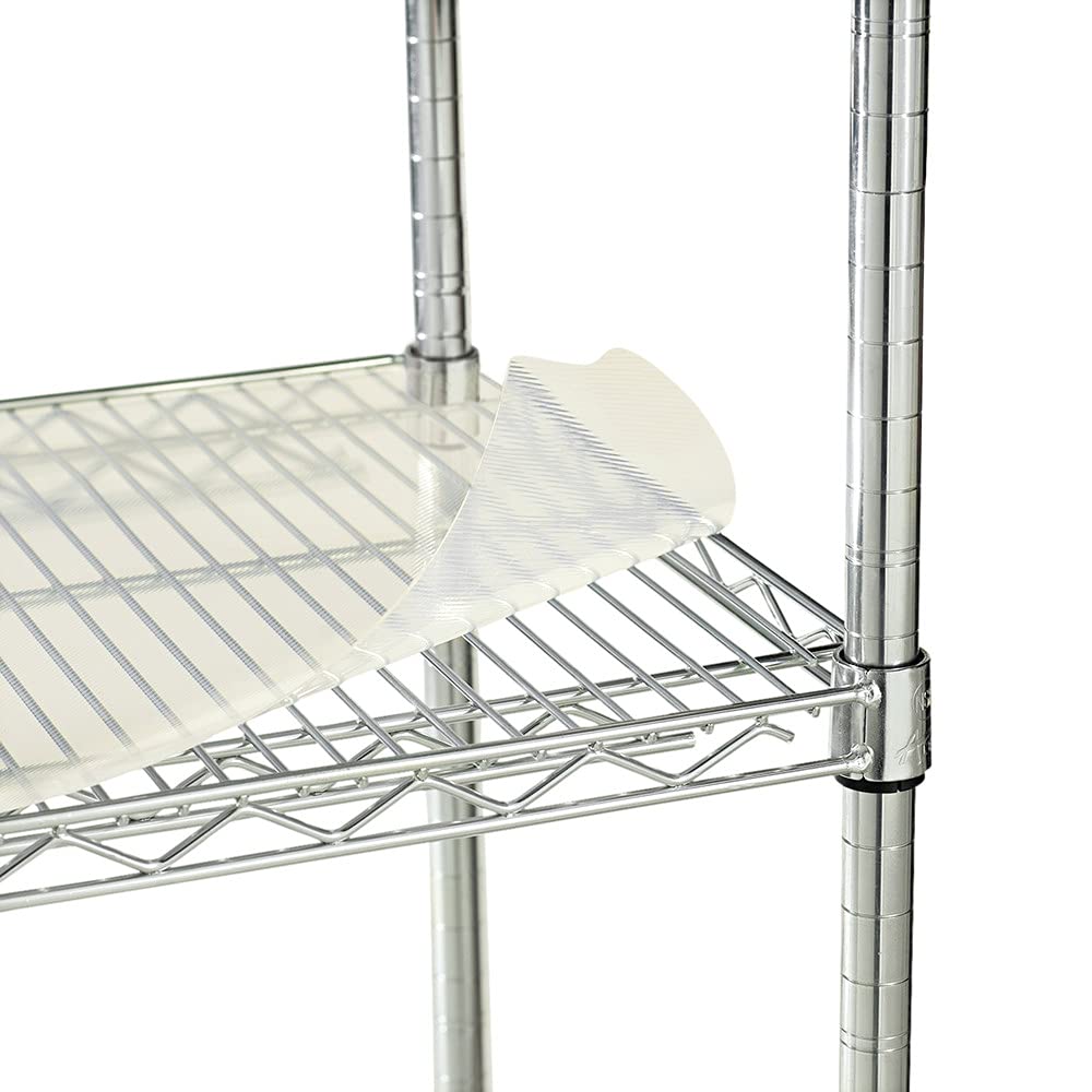 Alera ALESW59SL3624 Plastic 36 in. x 24 in. Shelf Liners for Wire Shelving - Clear (4/Pack)