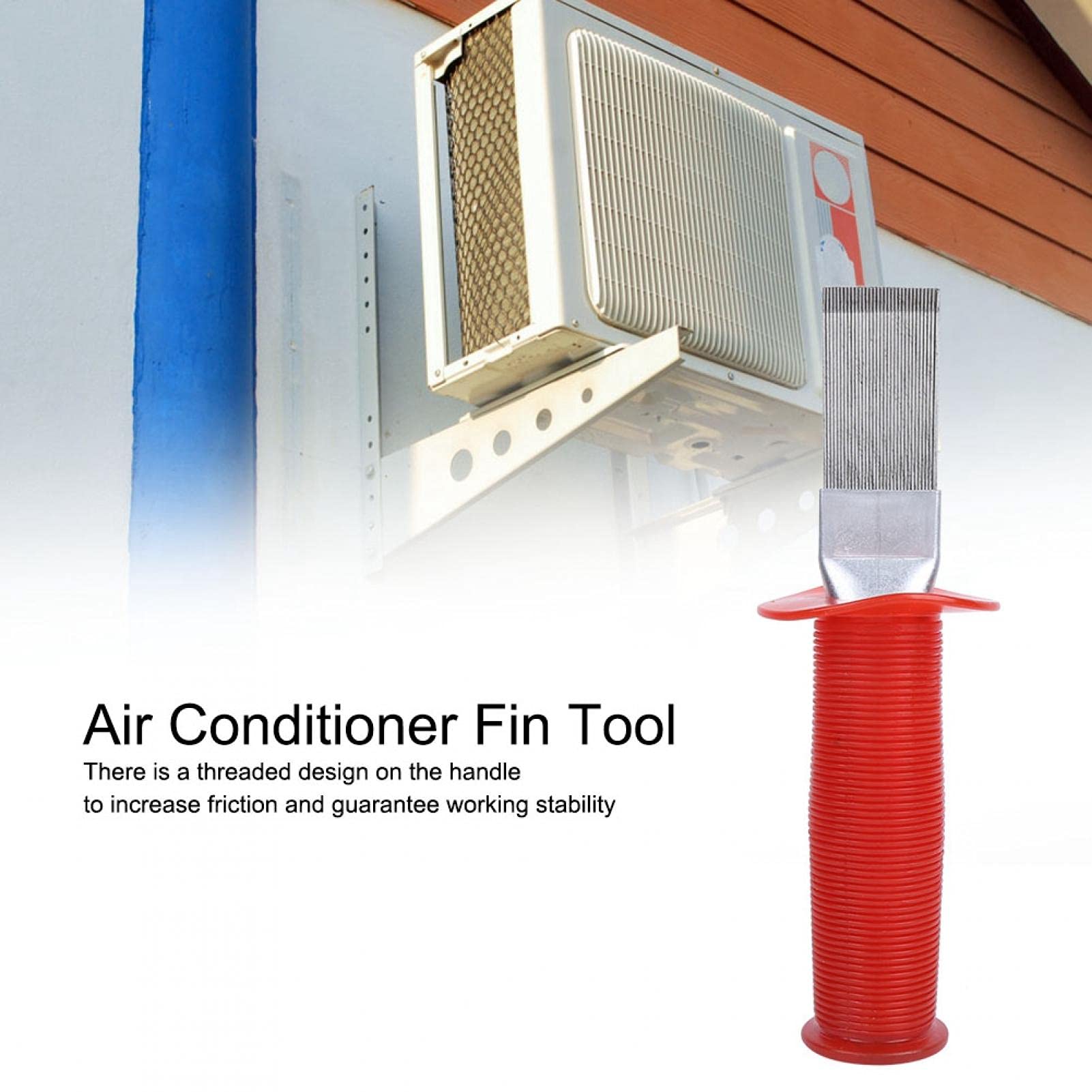 LANTRO JS Fin Straightening Tool, Fin Cleaning Brush, Air Conditioner Condenser Fin Cleaning Brush, Coil Condenser Brush, Air Conditioning Brush Accessory