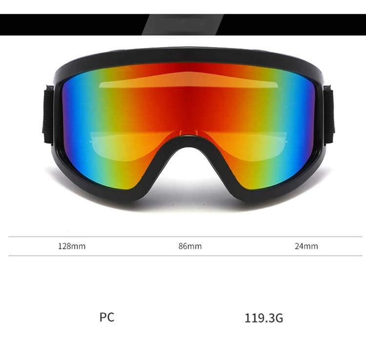 Airbin Motorcycle Glasses UV Protection Windproof Anti-Glare Bike Skating Skiing Ski Goggles Snow Goggles