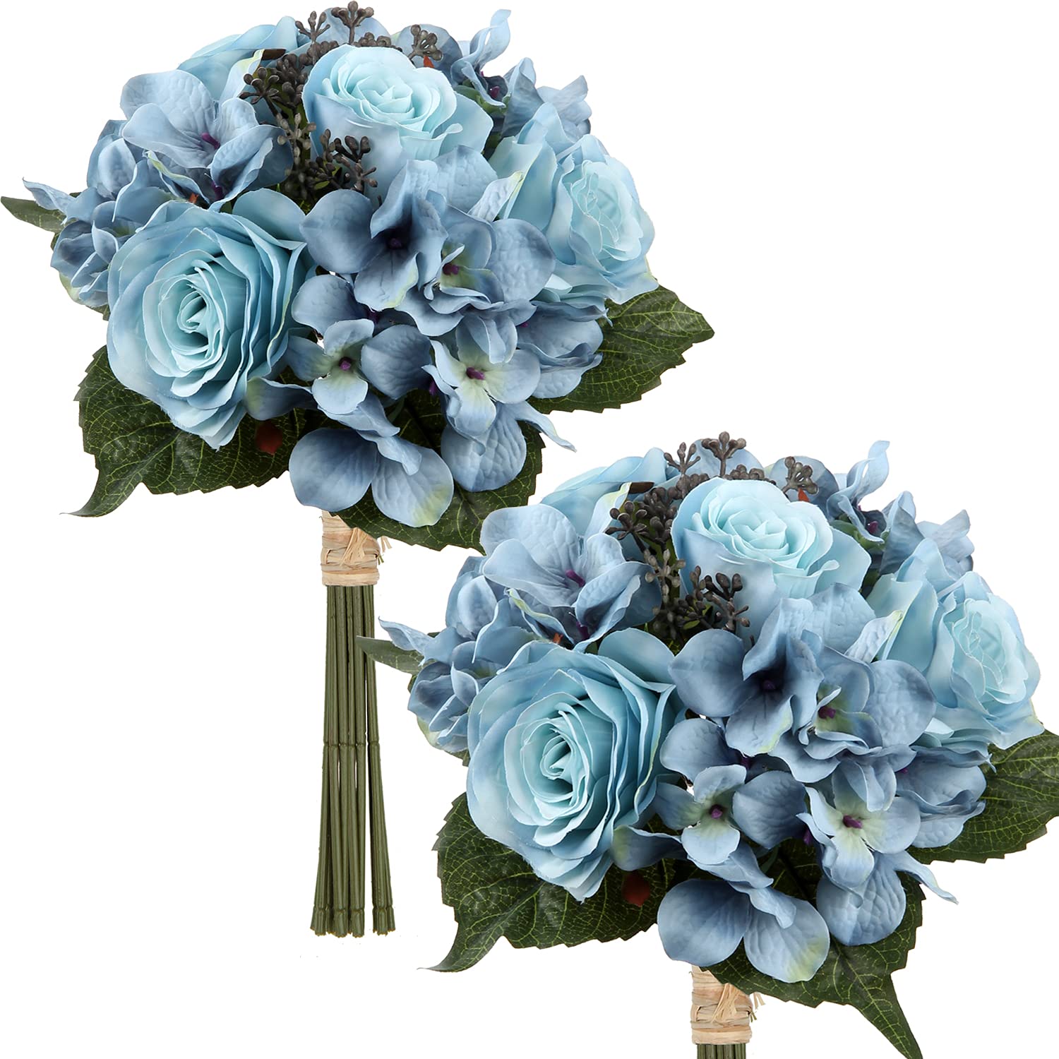 Cream Hydrangea Artificial Flowers 12" Silk Hydrangea Flowers Bouquet Fake Cream Hydrangea Flowers for Wedding Centerpieces DIY Floral Decor Bridal Bouquet - Cream Hydrangea 1 Pack