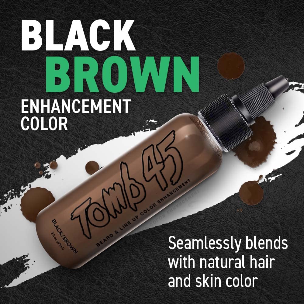 Tomb 45 NODRIP Enhancement Color | Hair Enhancer For Beard & Lineup | Water Resistant Hairline Filler Spray | Barber Beard Liner For Thicker & Fuller Hairstyling | Menâs Grooming Products