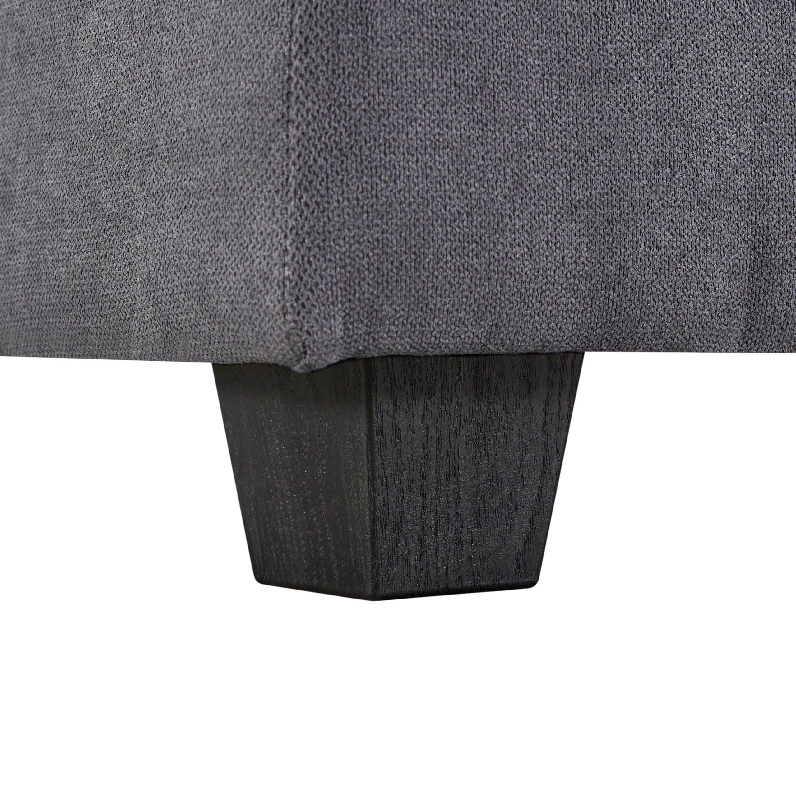 Merax Modular Sectional, Convertible Sofa Bed with Reversible Chaise for Living Room, Dark Gray