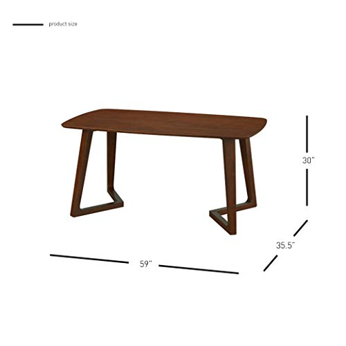 New Pacific Direct Paddington Rectangular Dining Table, Brown