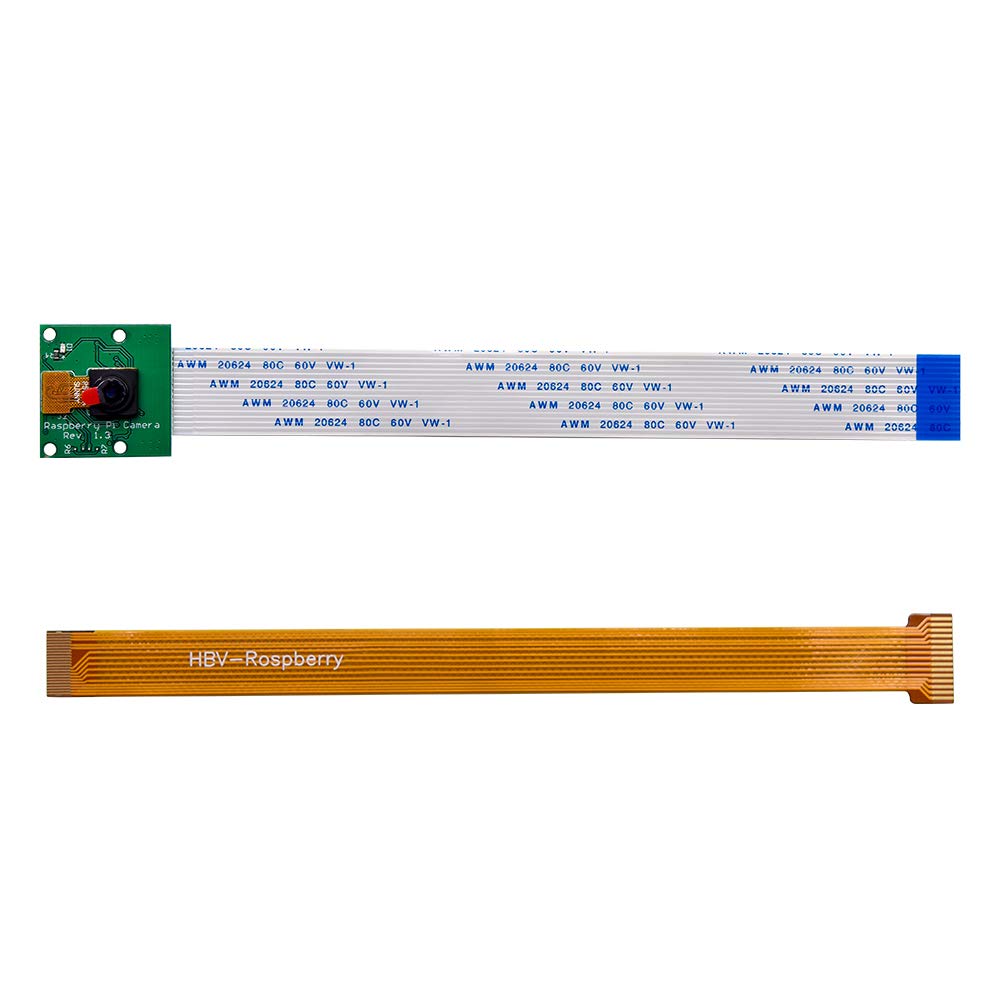 KEYESTUDIO for Raspberry Pi Camera, 5MP 1080p Camera Module with OV5647 Sensor Video Webcam for Raspberry Pi Model A/B/B+, Pi 2, Raspberry Pi 3, 3B+, Pi 4B Ras Pi 4 Zero W Camera with Flex Cable