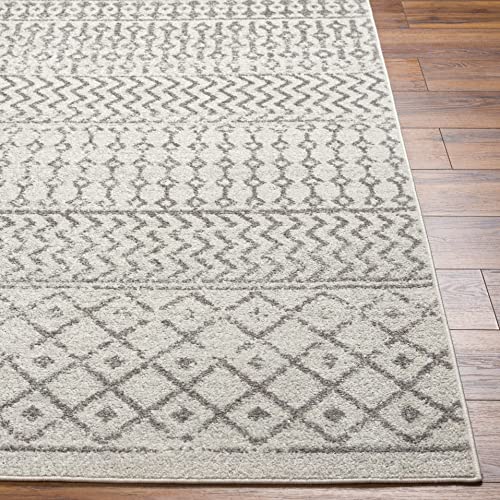 Artistic Weavers Chester Boho Moroccan Oval Area Rug, 3' x 5' Oval, Cream/Charcoal