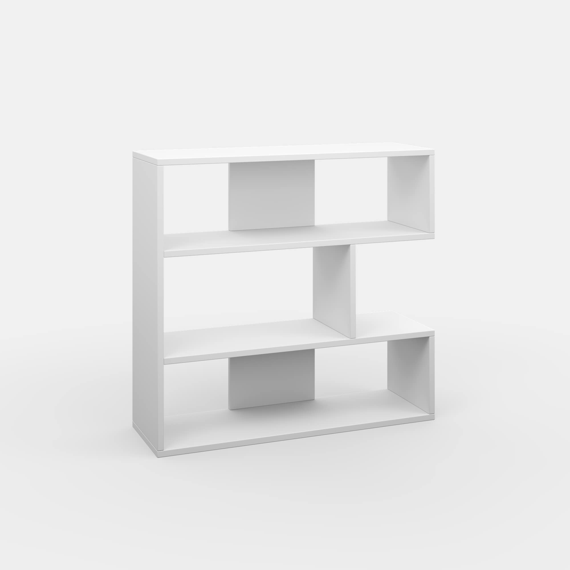 Ada Home Décor Beethoven Bookcase, 35.04'' x 46.3'' x 11.81'', White &