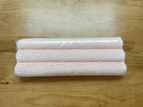 ROLLINGDOG 18 Inch Paint Roller Covers -18 Microfiber Paint Rollers for Ceiling,Wall,Floor,Decks Painting (Pack of 3, 3/8" Nap)