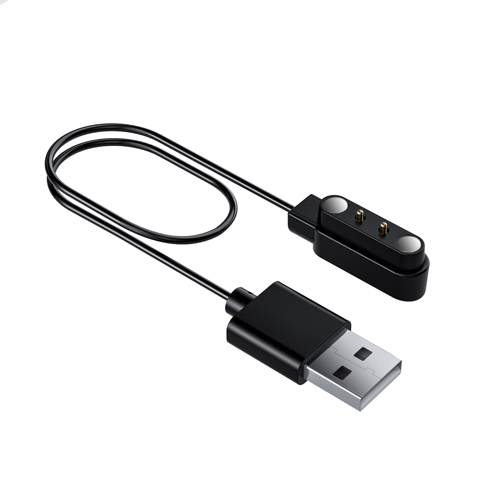 ANDFZ Smart Watch Charger Magnetic, USB Charging Cable Compatible LESHIDO T42Pro CS01 CS02 CS03 CS08 Black Pink Starlight