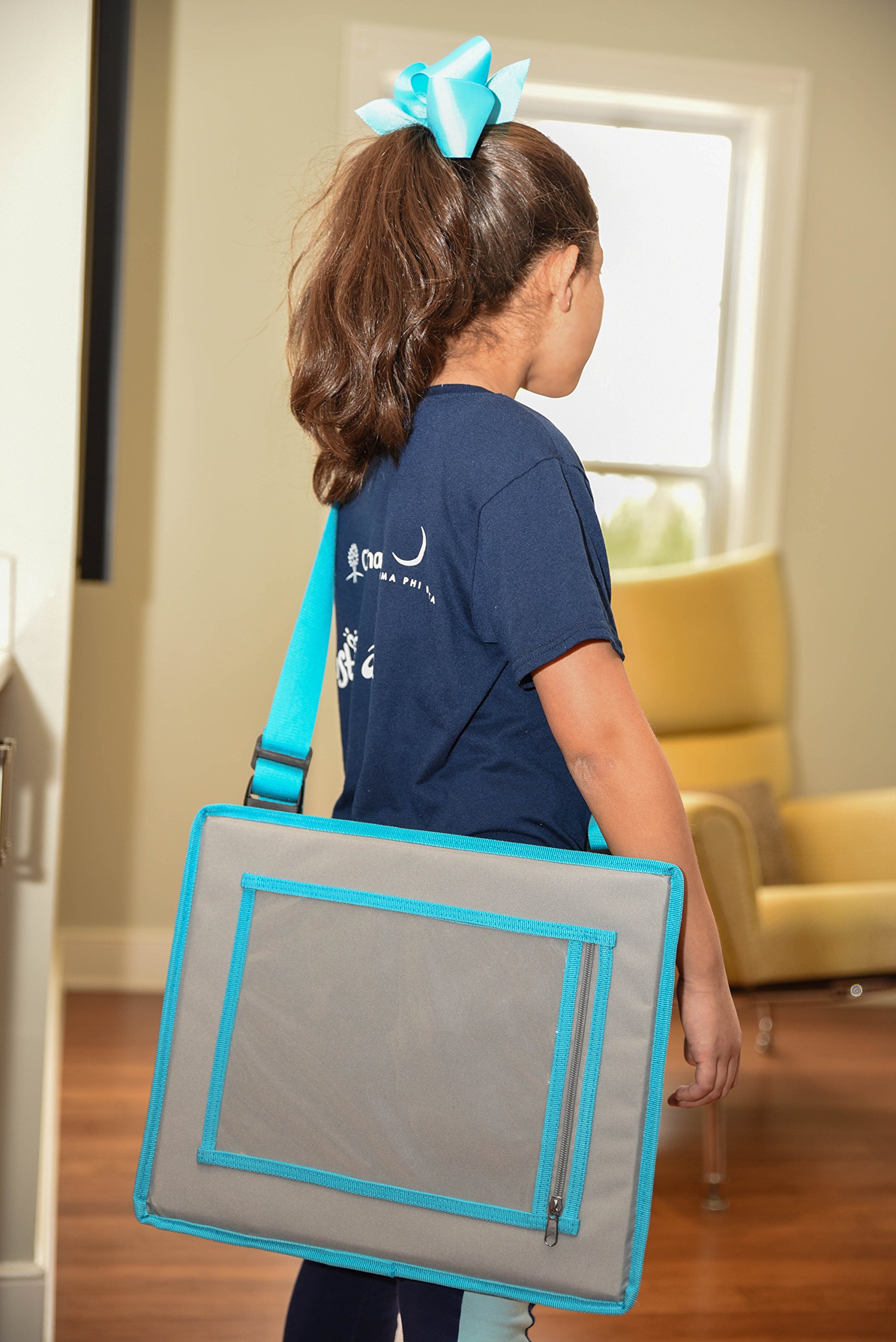 Kids Travel Tray by LillyCrafted-Premium Quality Toddler Car Seat Tray & Lap Table-with Touchscreen Phone & Tablet Holders-Toddler Activity Play & Snack Stroller Organizer-Perfect Travel Accessories