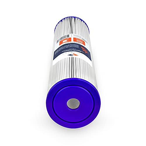 Aquaboon 1 Micron 20" x 4.5" Pleated Sediment Water Filter Replacement Cartridge | Whole House Sediment Filtration | Compatible with ECP5-BB, AP810-2, HDC3001, CP5-BB, SPC-45-1005, ECP1-20BB, 1-Pack