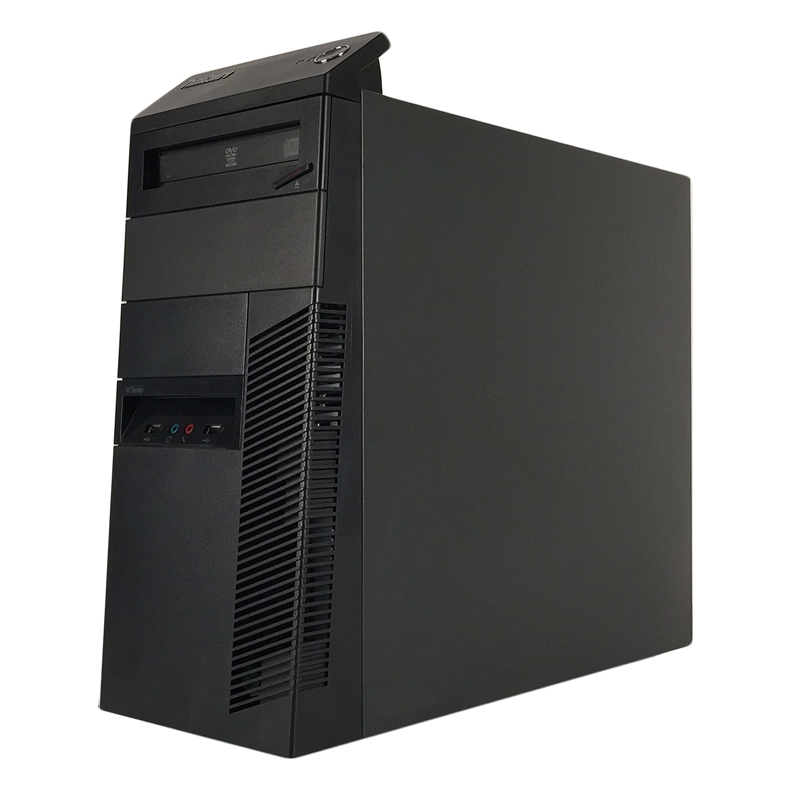 Lenovo ThinkCentre M91p Tower Desktop Computer(Intel Core I5 2400 3.1 GHz, 8G DDR3 RAM, 120G SSD+3TB, DVD, WIFI, Windows 10 Pro 64)(Renewed)