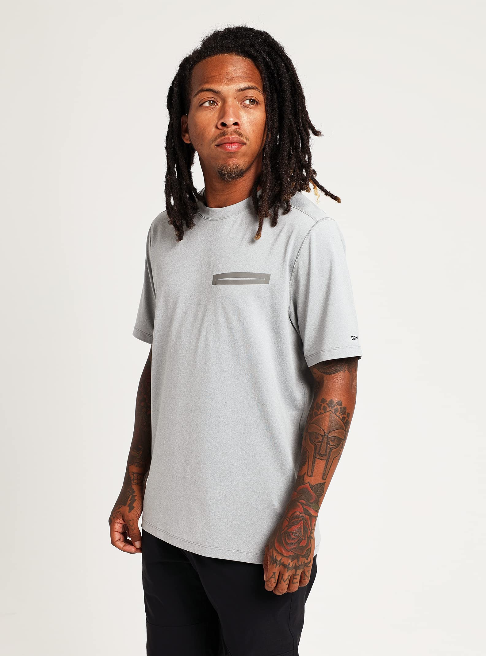 Burton Men's Standard Multipath Essential Tech Short Sleeve T-Shirt, Gray Heather, Small