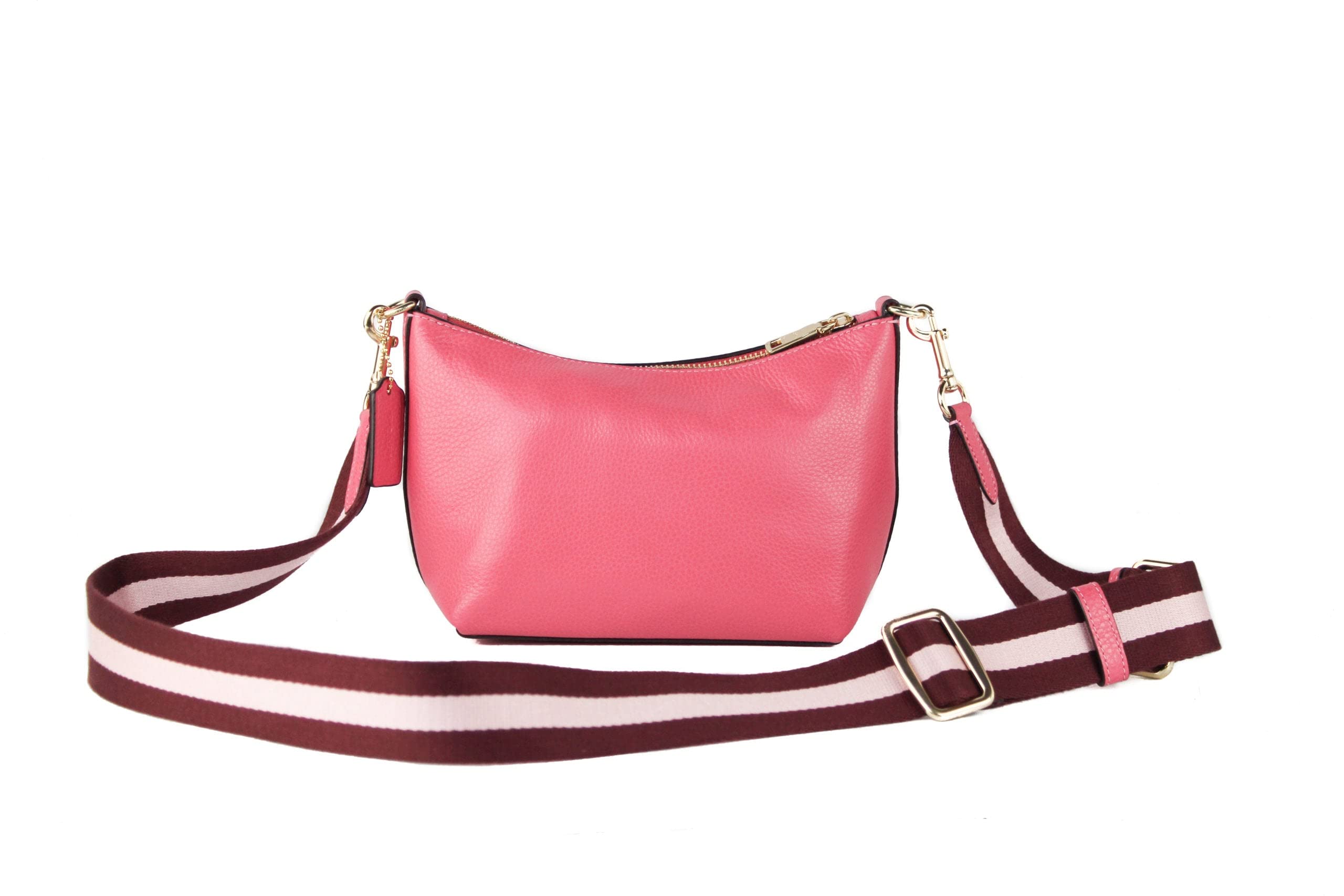 Coach Women's Dempsey Shoulder Bag In Signature Jacquard With Stripe And Patch (IM/Fuchsia)
