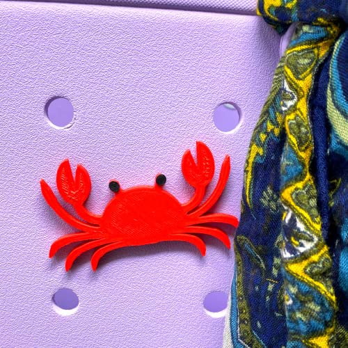 FRESHe BOGLETS - Simply Southern BEACH Charm Accessories - Decorative Charms perfect for your Tote Bag. - Multiple Charms (Crab Charm)