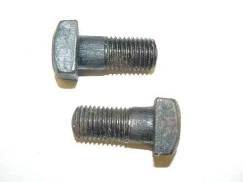 7/8"-9 x 2" Square Head Machine Bolts - Plain Steel Finish - Lot of 15 Pcs. HQ