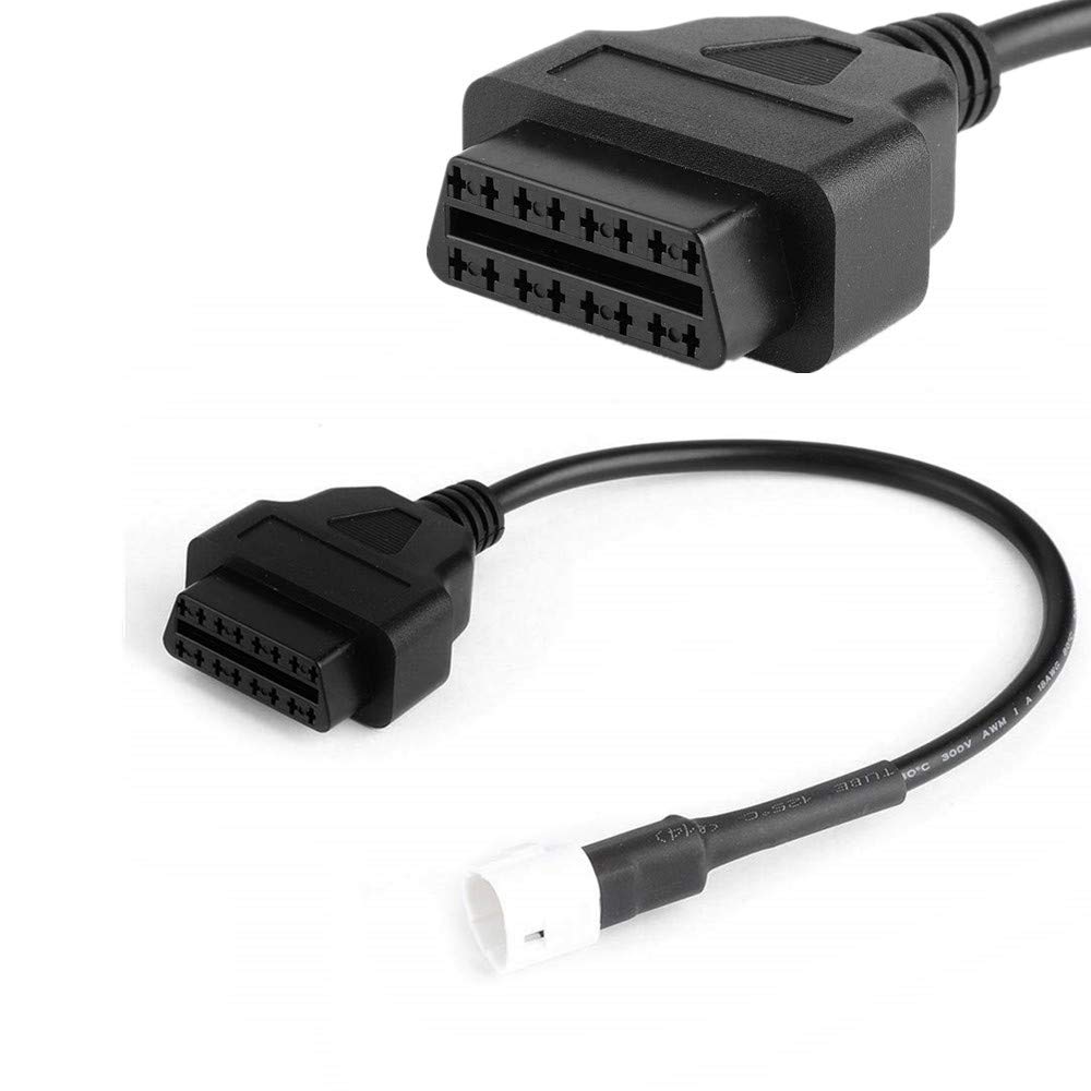 Adapter for Motorcycle Diagnosis - Diagnostic Cable Adapter 3 Pin to OBD2 Fault Code Scanner Motorcycle Fit for Yamaha X-MAX N-MAX MT-125