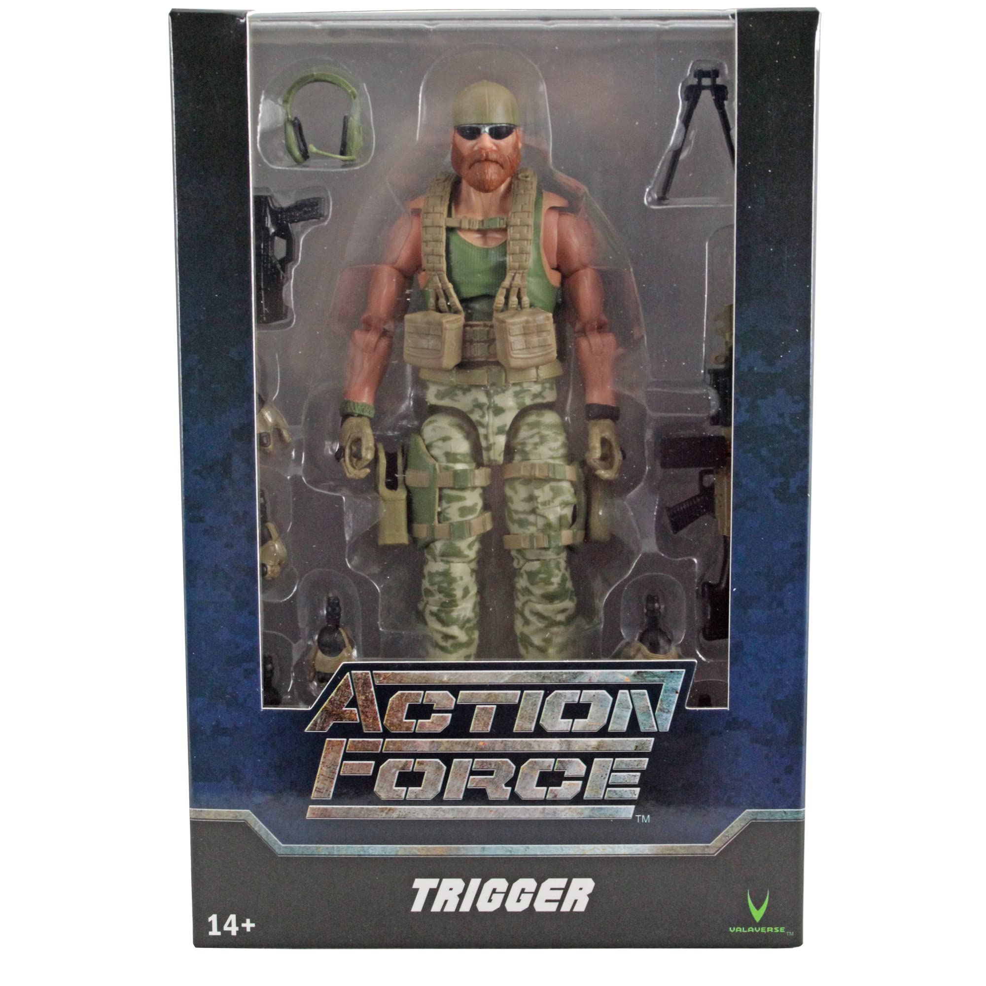 Action Force Valaverse Series 2 Trigger Premium Toy, Multiple Accessories 6-Inch-Scale with Custom Package Art