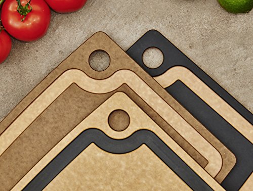 Epicurean Gourmet Series Cutting Board with Juice Groove, 19.5-Inch by 15-Inch, Nutmeg/Natural
