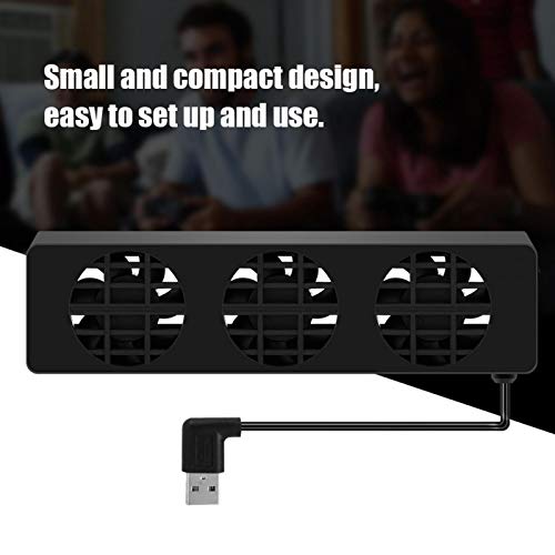 Mxzzand USB Cooling Game Console Easy Installtion Cooling Fan Good erformance Black for Switch NS Console