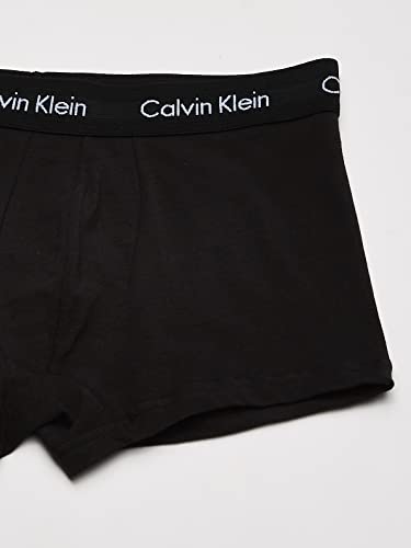 Calvin Klein Men's Cotton Stretch Multipack Low Rise Trunks, Black, Medium